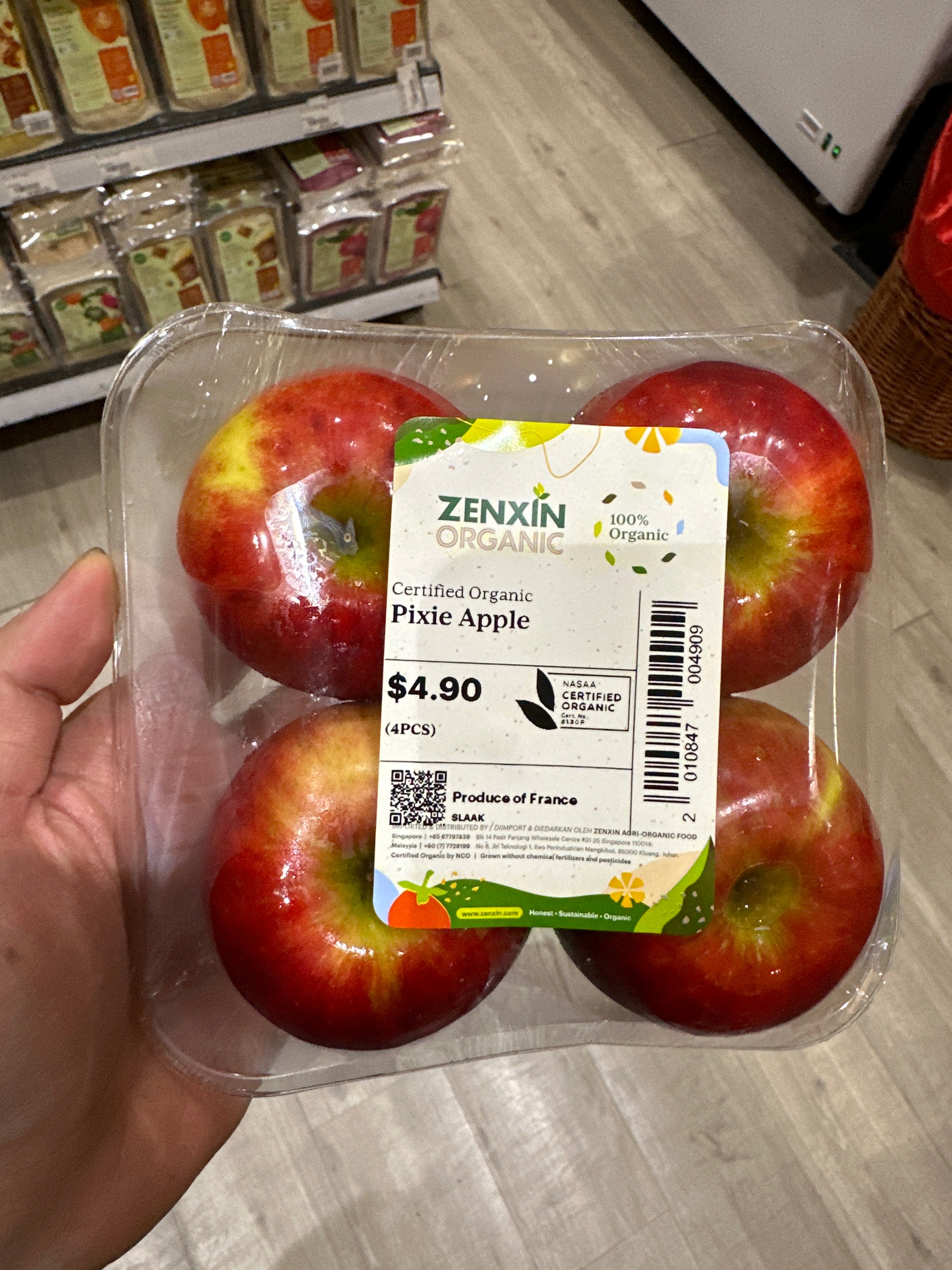 [FRESH] Organic Pixie Apple 4pcs – ZENXIN ORGANIC
