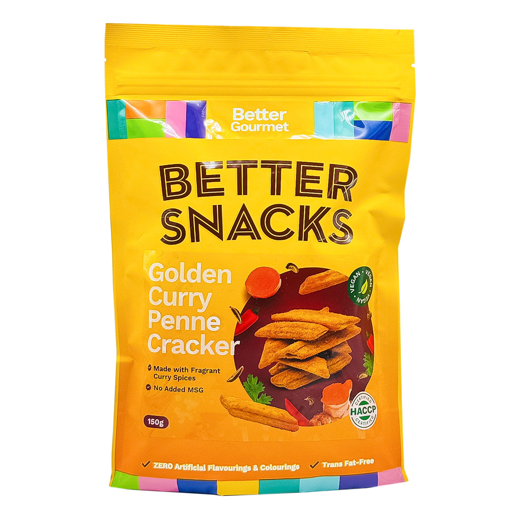 Better Gourmet Better Snacks Golden Curry Penne Cracker 150g – ZENXIN ...