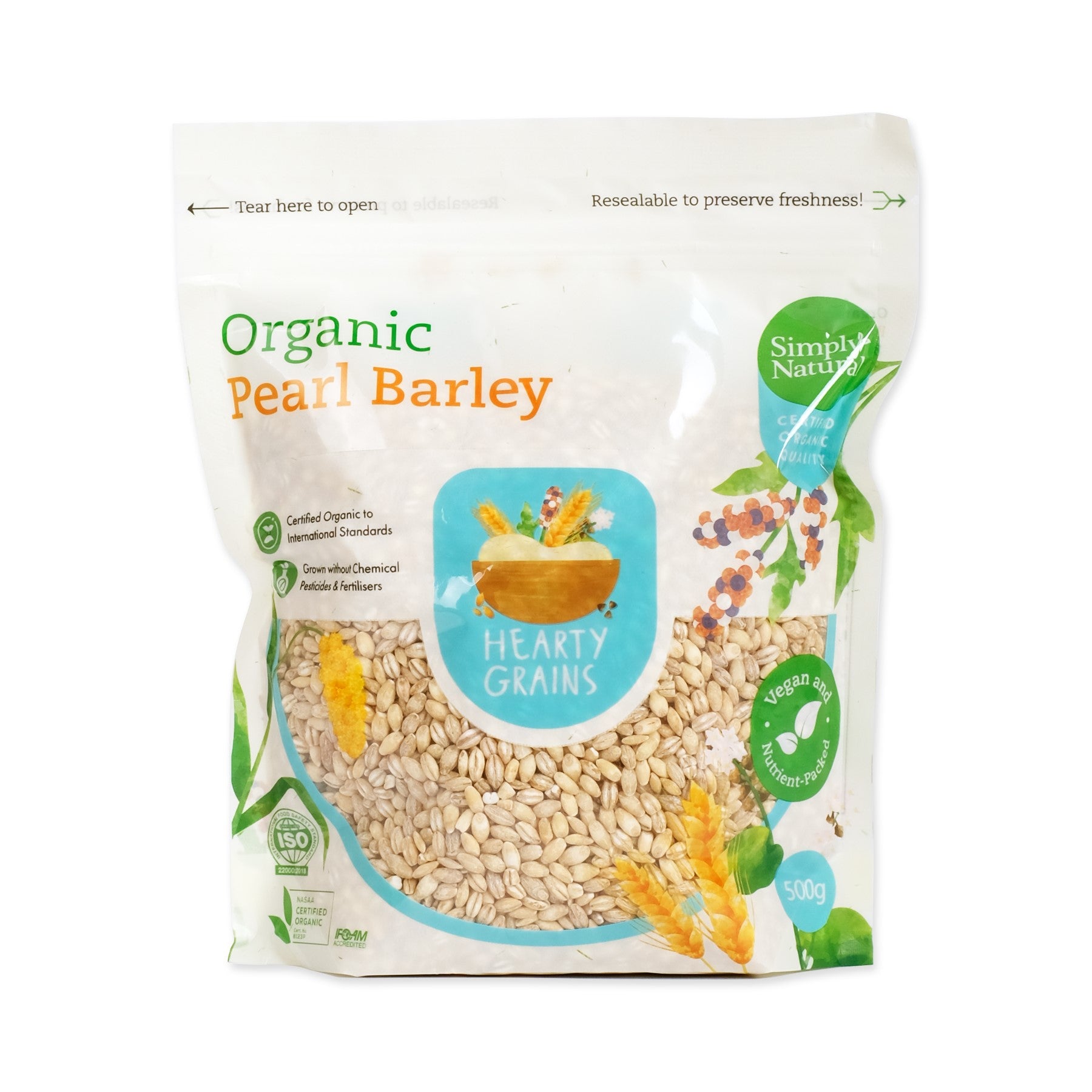 Simply Natural Organic Pearl Barley 500g – ZENXIN ORGANIC